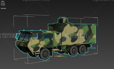 LW-30激光武器系统 Max+Fbx模型-装甲车／坦克模型库-3ds Max(.max)模型下载-cg模型网