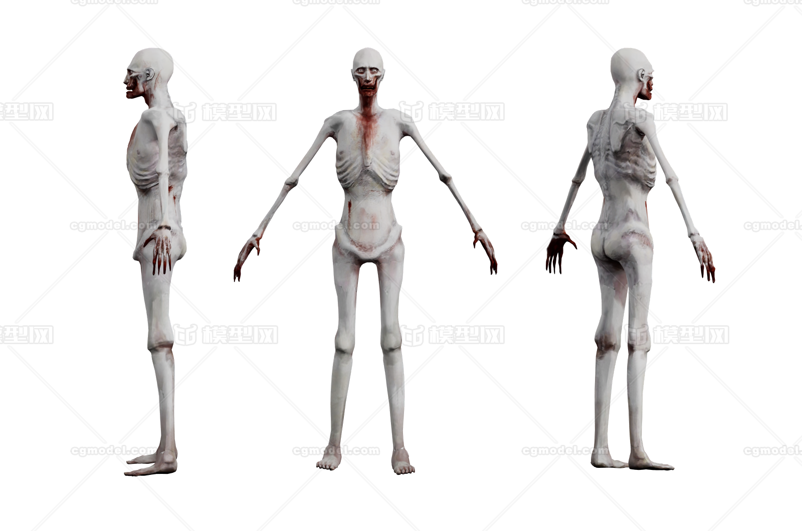 【带绑定】SCP基金会 096模型-异形怪物模型库-FBX(.fbx)模型下载-cg模型网