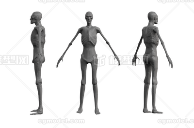 【带绑定】SCP基金会 096模型-异形怪物模型库-FBX(.fbx)模型下载-cg模型网