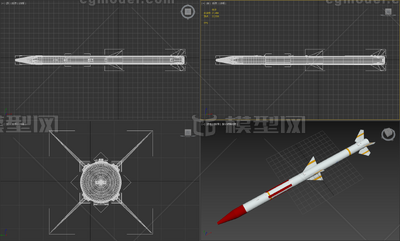 PL12A空空导弹 霹雳12A模型-火炮器械模型库-Blender(.blend)模型下载-cg模型网