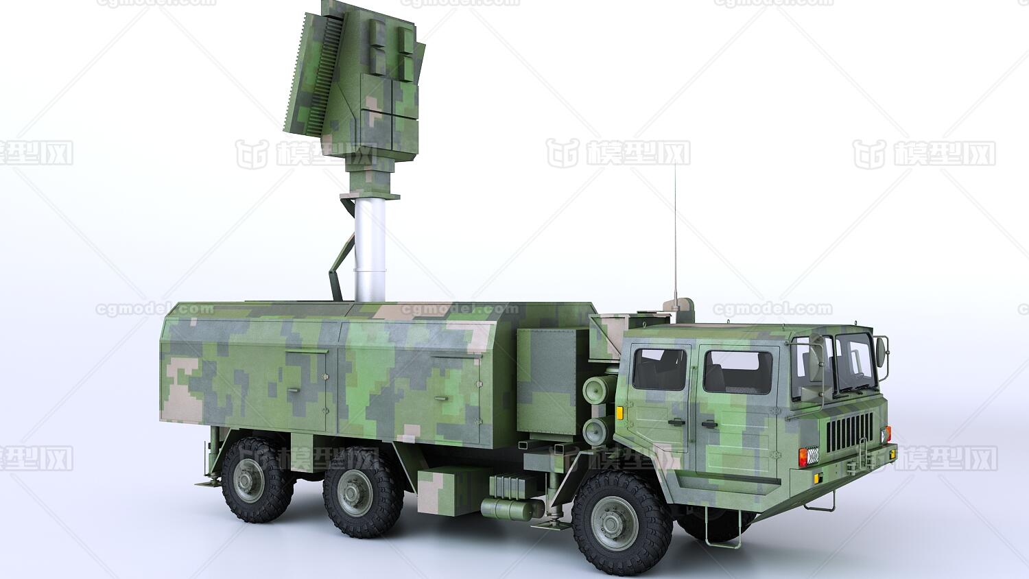 IBIS-150相控阵雷达模型-火炮器械模型库-3ds Max(.max)模型下载-cg模型网