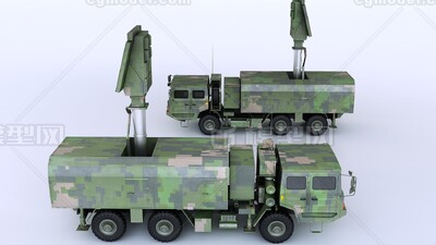 IBIS-150相控阵雷达模型-火炮器械模型库-3ds Max(.max)模型下载-cg模型网