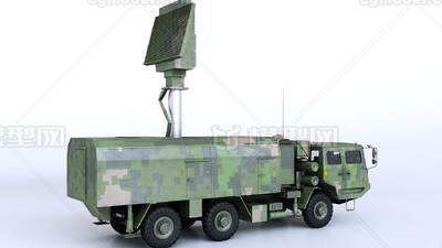 IBIS-150相控阵雷达模型-火炮器械模型库-3ds Max(.max)模型下载-cg模型网