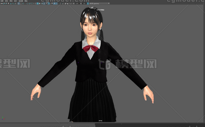 4K可爱JK女生+43个动画+UE5教室 面部捕捉渲染工程模型-女人模型库-Unreal Engine模型下载-cg模型网