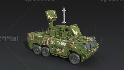 红旗17A防空导弹 红旗-17A模型-装甲车／坦克模型库-3ds Max(.max)模型下载-cg模型网