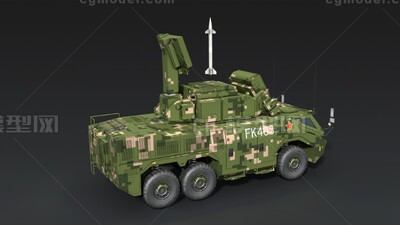 红旗17A防空导弹 红旗-17A模型-装甲车／坦克模型库-3ds Max(.max)模型下载-cg模型网