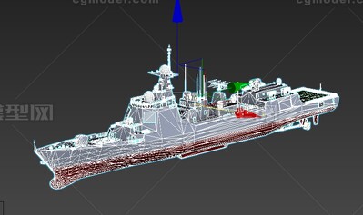 驱逐舰052D 结构清晰贴图清晰模型-军舰模型库-3ds Max(.max)模型下载-cg模型网