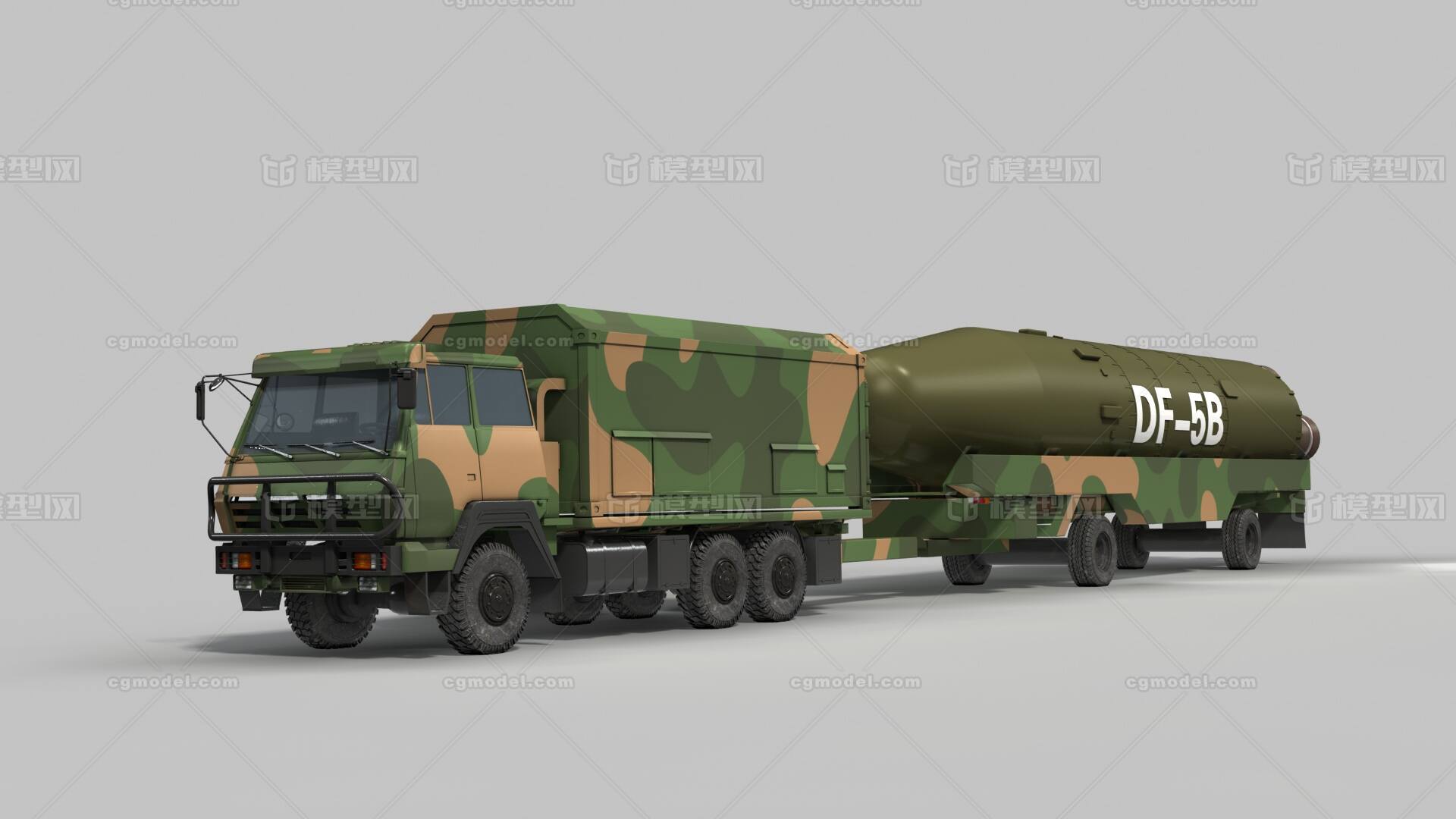 东风-5B洲际导弹 东风5B模型-装甲车／坦克模型库-3ds Max(.max)模型下载-cg模型网