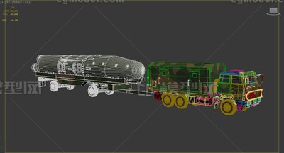东风-5B洲际导弹 东风5B模型-装甲车／坦克模型库-3ds Max(.max)模型下载-cg模型网