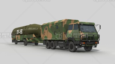 东风-5B洲际导弹 东风5B模型-装甲车／坦克模型库-3ds Max(.max)模型下载-cg模型网
