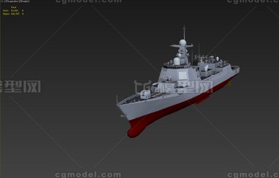 驱逐舰052D 结构清晰贴图清晰模型-军舰模型库-3ds Max(.max)模型下载-cg模型网