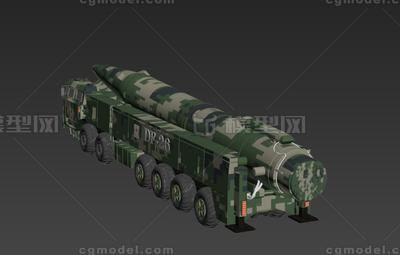 DF26 东风26模型-装甲车／坦克模型库-3ds Max(.max)模型下载-cg模型网