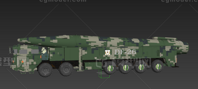 DF26 东风26模型-装甲车／坦克模型库-3ds Max(.max)模型下载-cg模型网