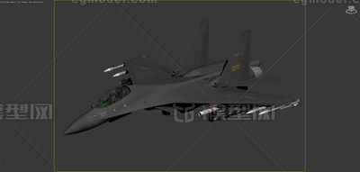J16 歼16模型-军用飞机模型库-3ds Max(.max)模型下载-cg模型网