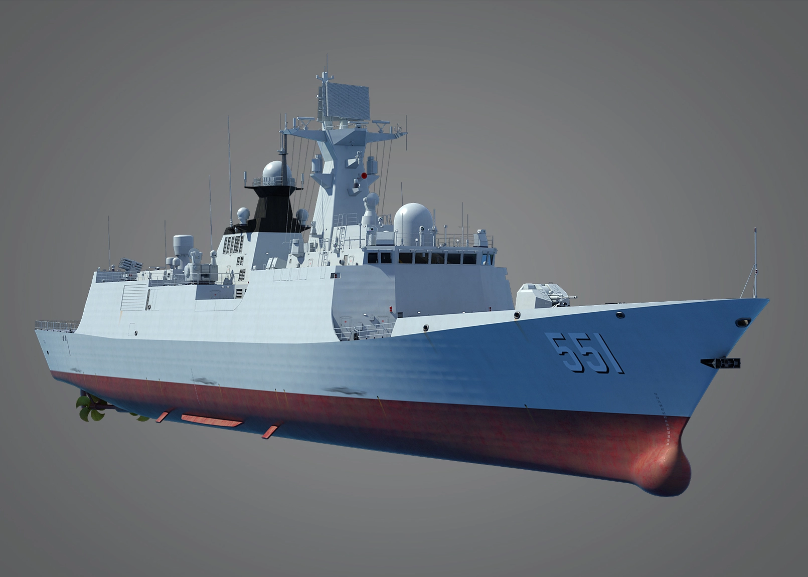 054AG型护卫舰模型-军舰模型库-3ds Max(.max)模型下载-cg模型网