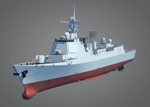 052DG型驱逐舰模型-军舰模型库-3ds Max(.max)模型下载-cg模型网