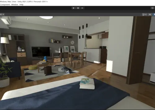U3D室内场景模型-现代场景模型库-Unity模型下载-cg模型网