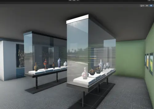 U3D-Unity陶瓷文物展厅模型-文化艺术模型库-Unity模型下载-cg模型网