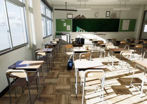 Unity学校教室 案例场景模型-现代场景模型库-Unity模型下载-cg模型网