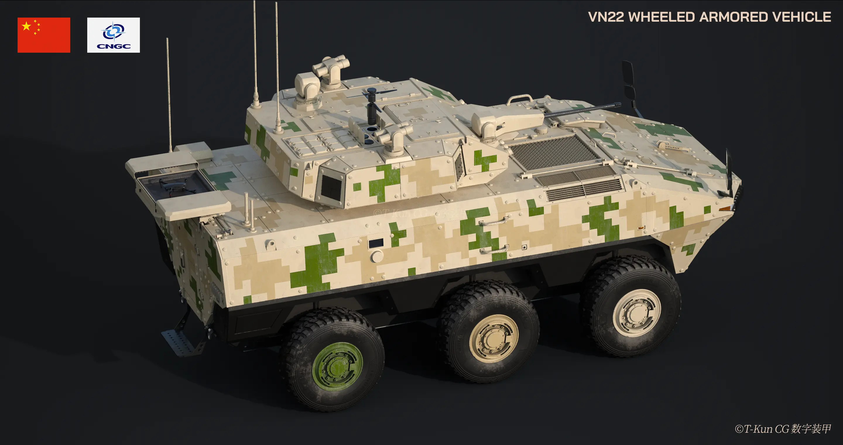 【VN22车族】“战场铁匠”&“战场屠夫” VN22步兵战车模型 - 工业/产品/道具 - 作品模型 - CG模型网