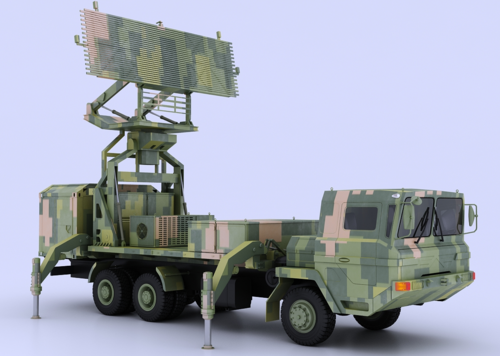 YLC-18型“狐獴”低空补盲雷达模型-火炮器械模型库-3ds Max(.max)模型下载-cg模型网