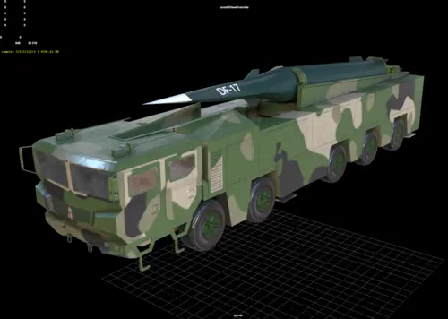 df17 东风17弹道导弹车模型-导弹模型库-其他模型下载-cg模型网