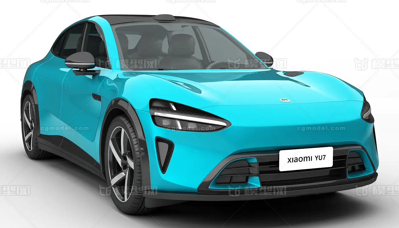 2025款小米YU7 SUV模型-轿车模型库-3ds Max(.max)模型下载-cg模型网