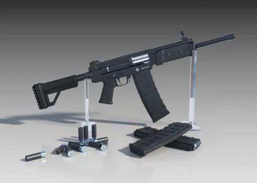 国产霰弹枪 QBA221模型-枪械模型模型库-3ds Max(.max)模型下载-cg模型网