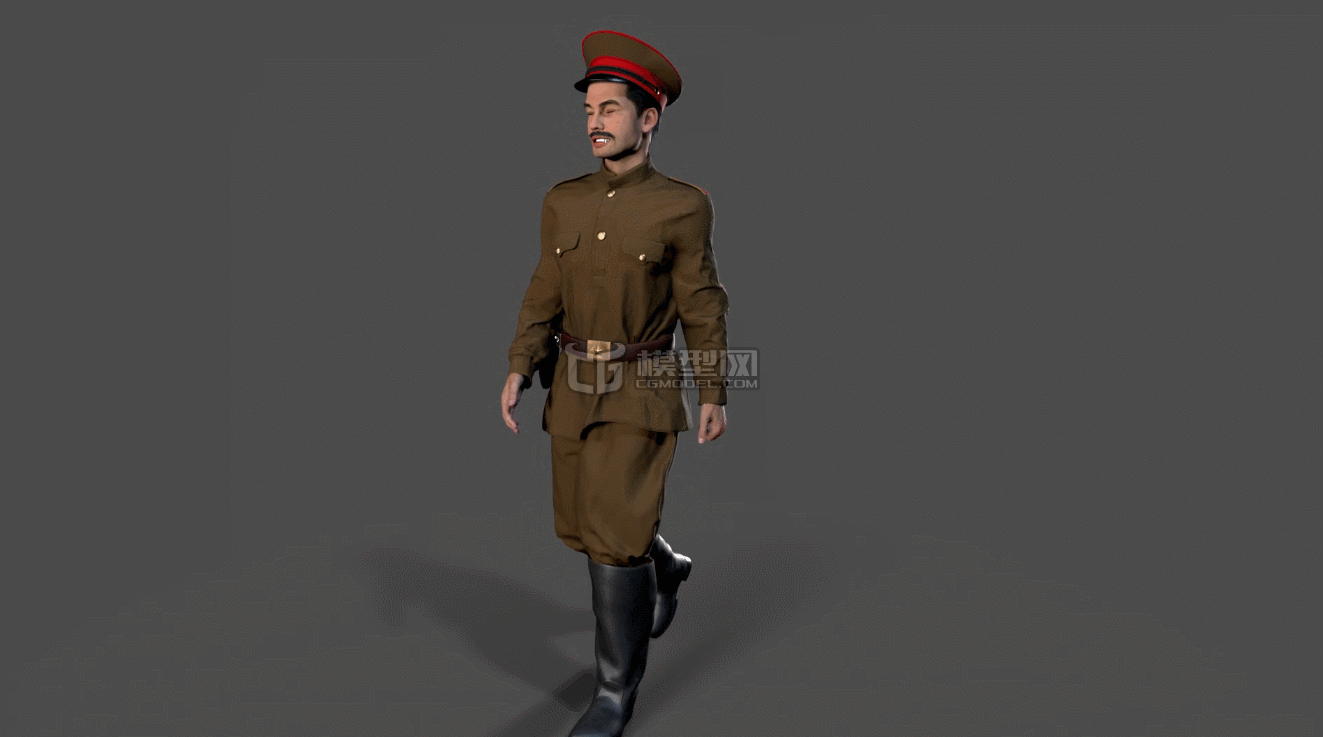 苏联士兵 盟军模型-男人模型库-3ds Max(.max)模型下载-cg模型网