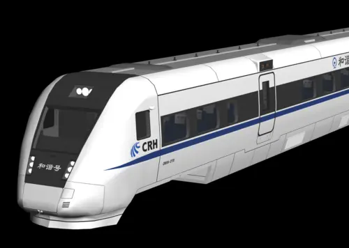 CRH1A模型模型-火车/轨道车模型库-OBJ(.obj/.mtl)模型下载-cg模型网