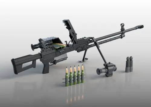 国产QJZ-171型12.7毫米重机枪模型-枪械模型模型库-3ds Max(.max)模型下载-cg模型网