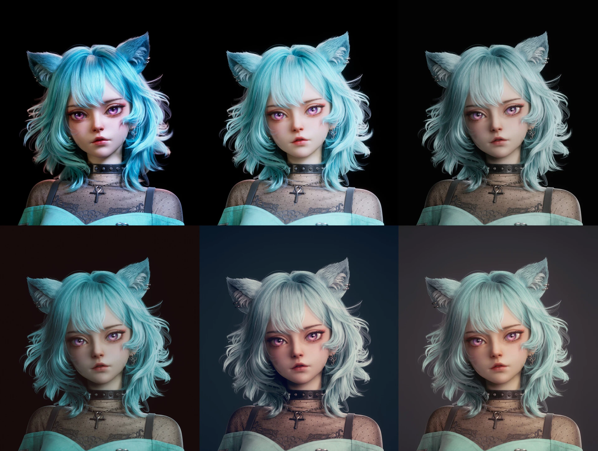UE角色_猫女模型 - 角色/人物/生物 - 作品模型 - CG模型网