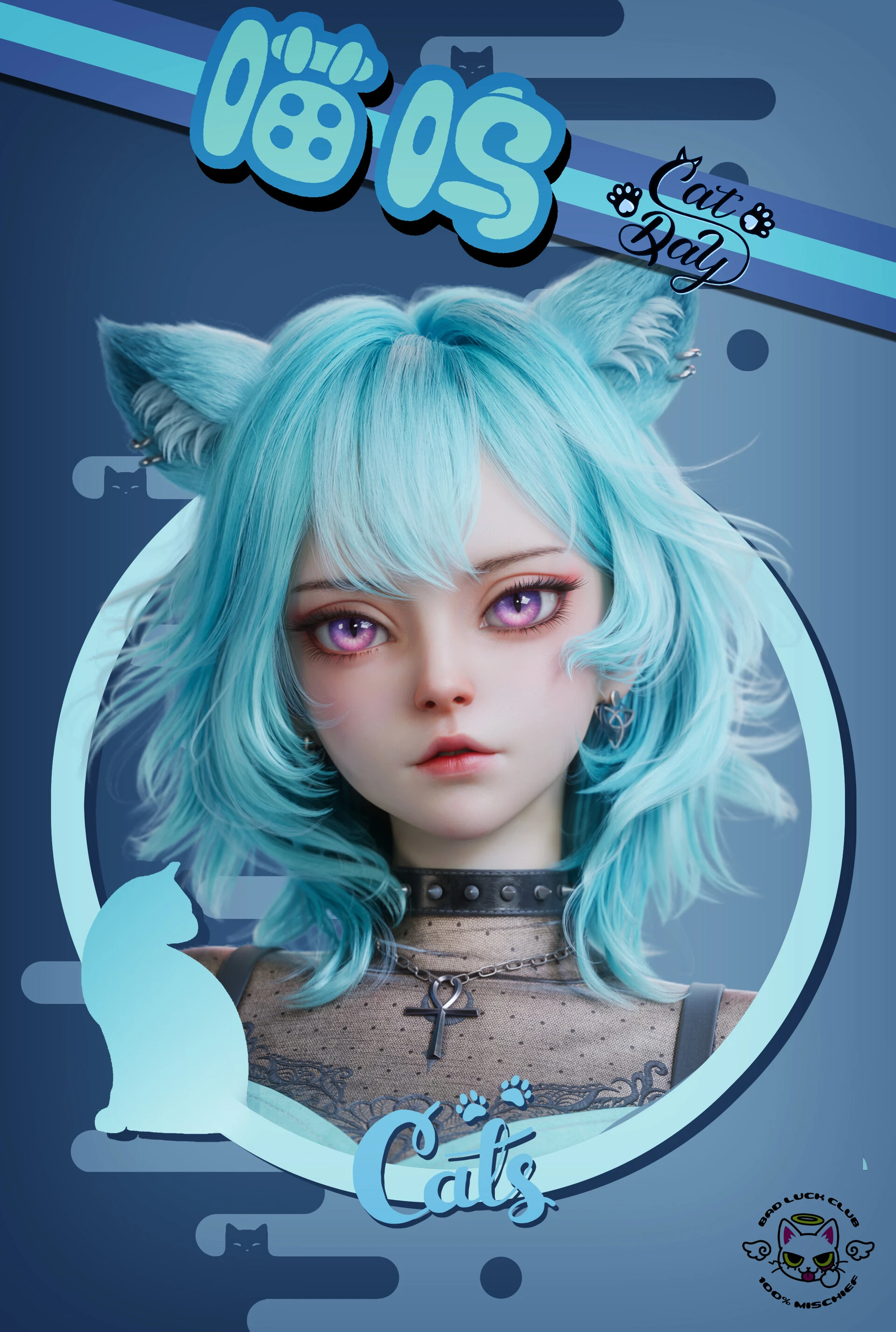 UE角色_猫女模型 - 角色/人物/生物 - 作品模型 - CG模型网