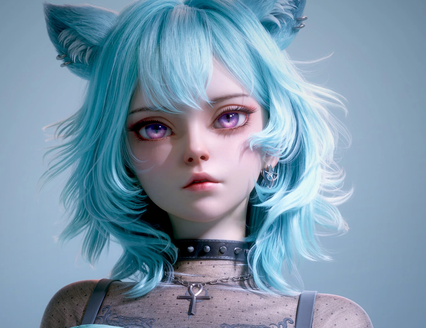 UE角色_猫女模型 - 角色/人物/生物 - 作品模型 - CG模型网