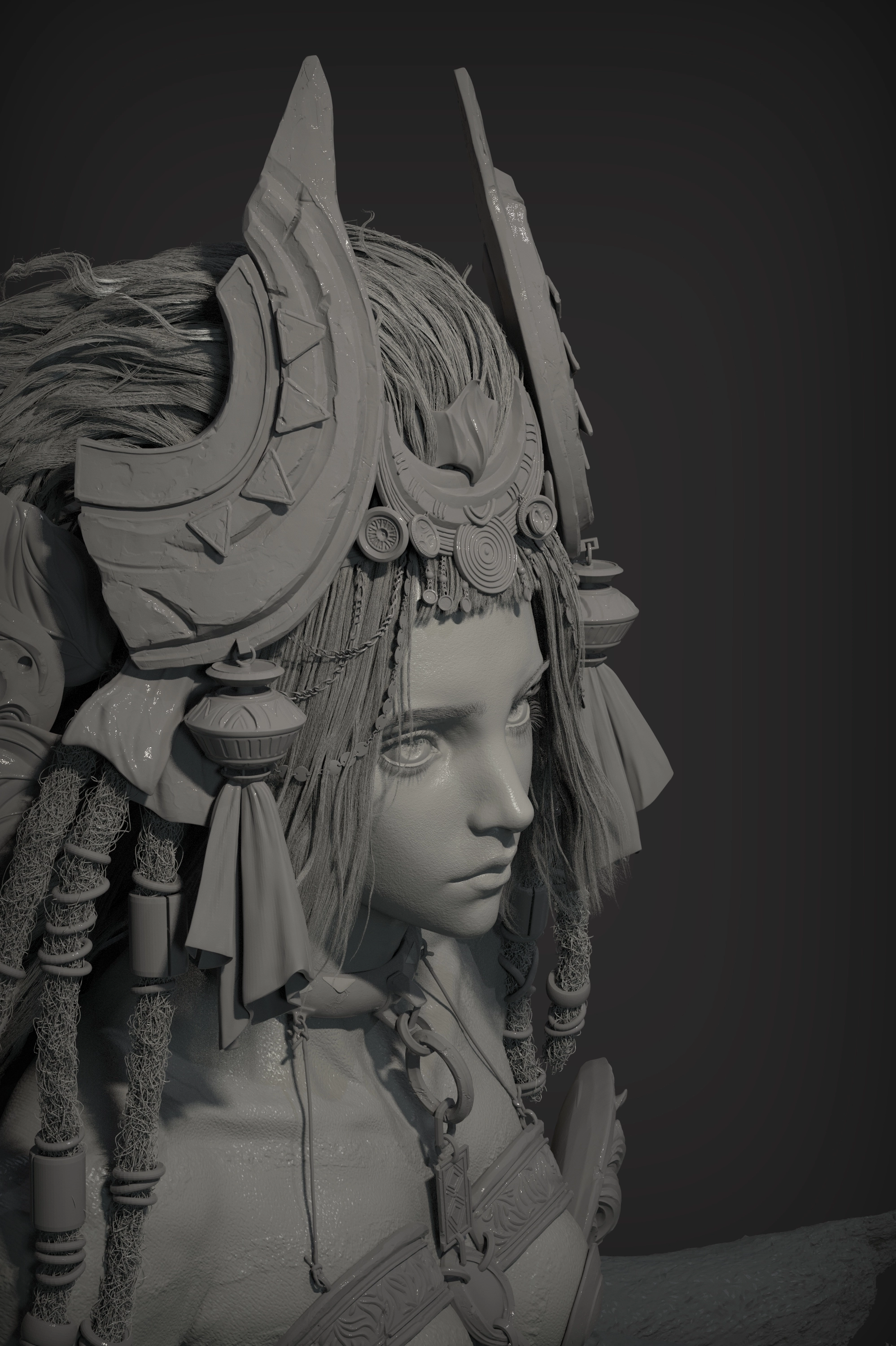 Demon Queen——Rangda（3D）模型 - 角色/人物/生物 - 作品模型 - CG模型网