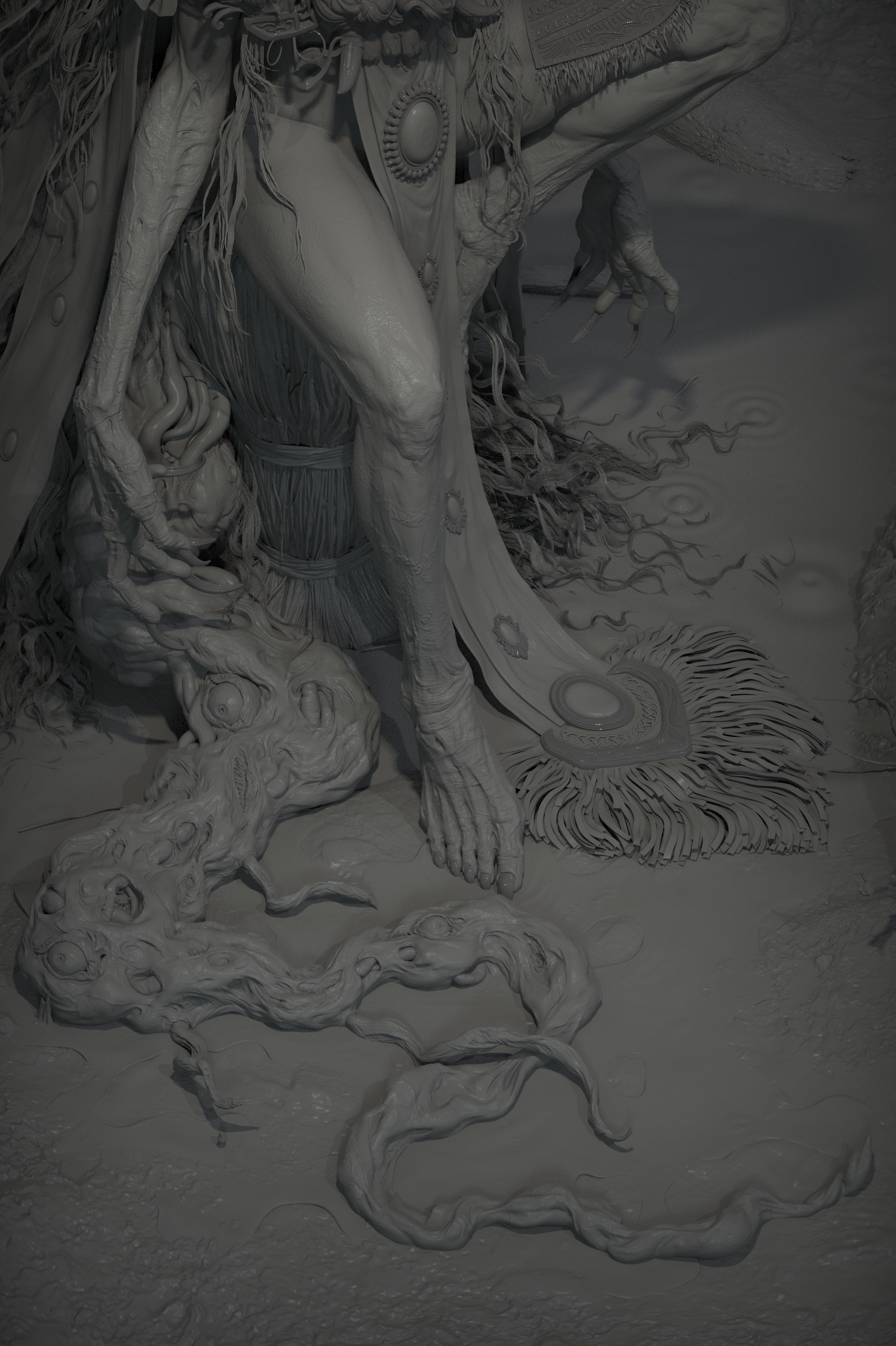 Demon Queen——Rangda（3D）模型 - 角色/人物/生物 - 作品模型 - CG模型网