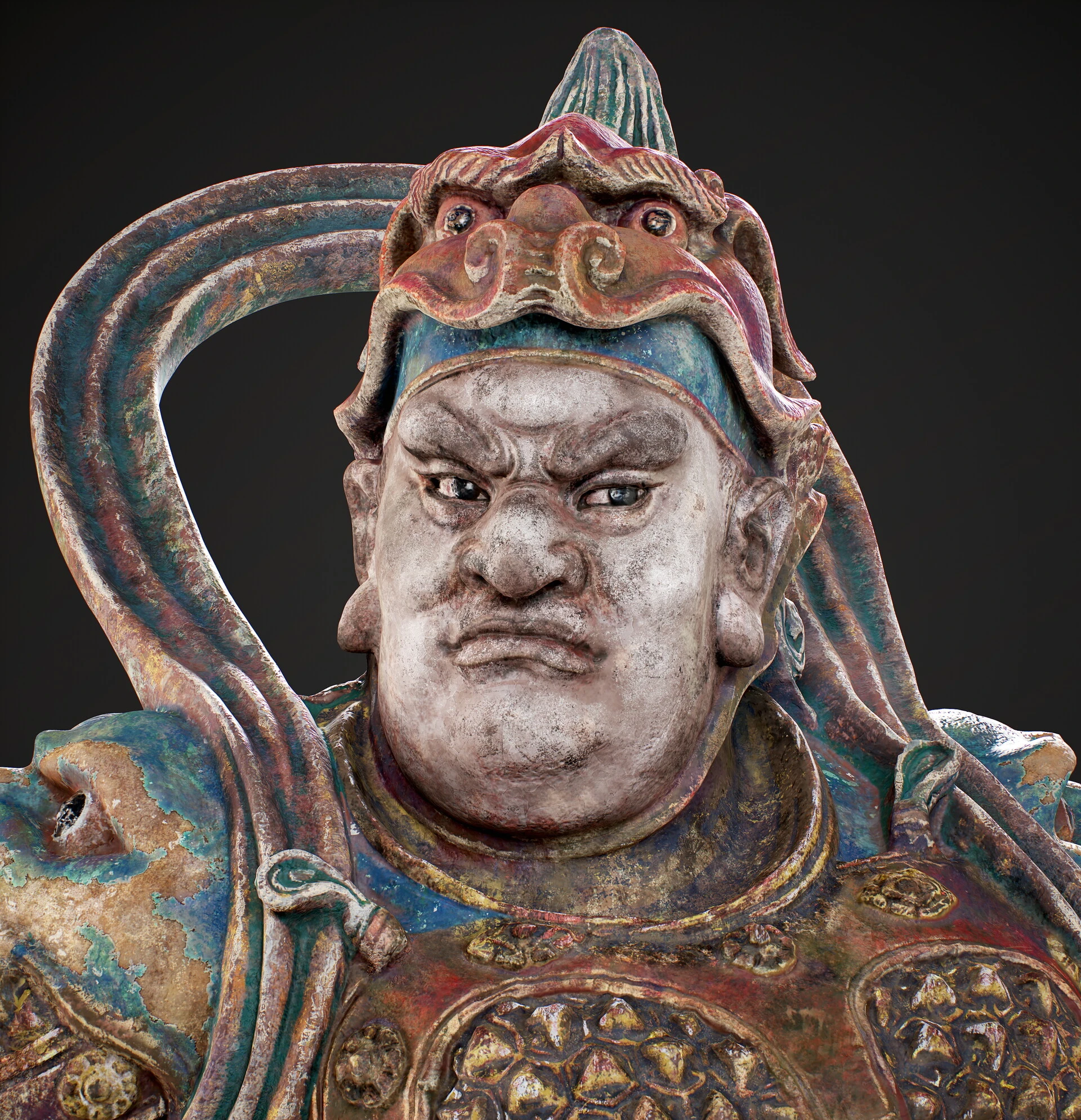 中国山西双林寺韦陀像（China Wei Tuo bodh模型 - 角色/人物/生物 - 作品模型 - CG模型网