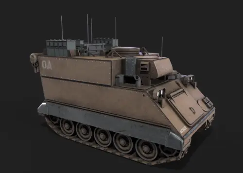 M577A2装甲车 军事车辆模型-装甲车／坦克模型库-3ds Max(.max)模型下载-cg模型网