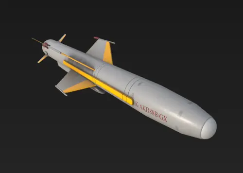 YJ88B 鹰击88B空地导弹YJ-88模型-导弹模型库-Maya(.ma/.mb)模型下载-cg模型网