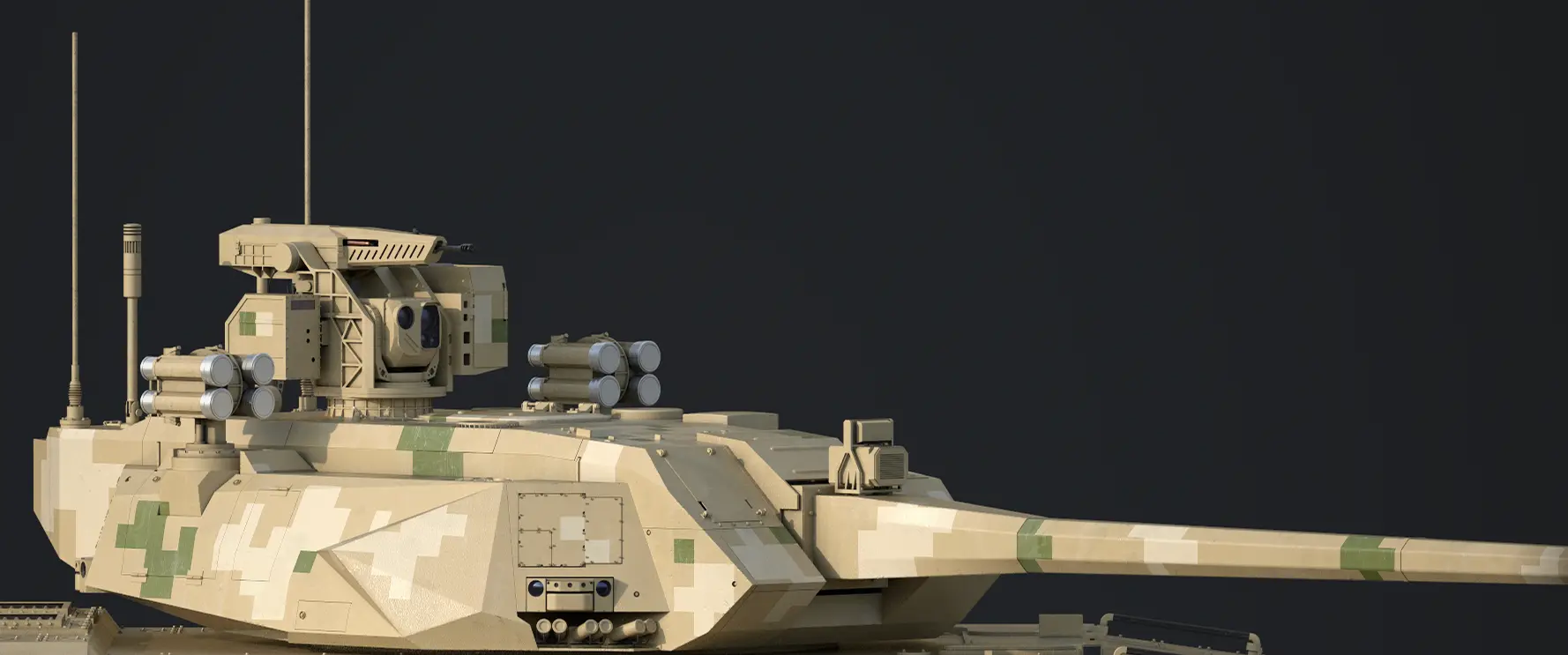 【100车族】国产第四代ZTZ100型高性能主战坦克模型 - 工业/产品/道具 - 作品模型 - CG模型网