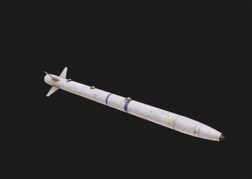 AIM132 AIM-132模型-导弹模型库-FBX(.fbx)模型下载-cg模型网