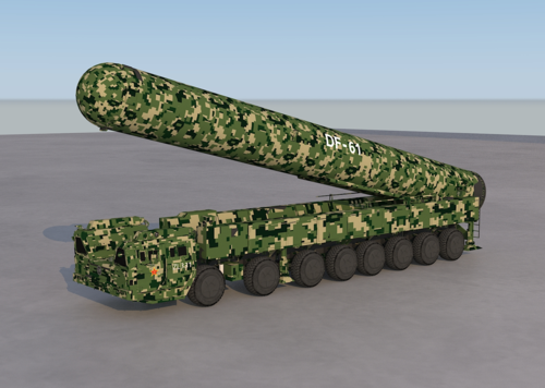 东风61弹道导弹 DF-61模型-装甲车／坦克模型库-3ds Max(.max)模型下载-cg模型网