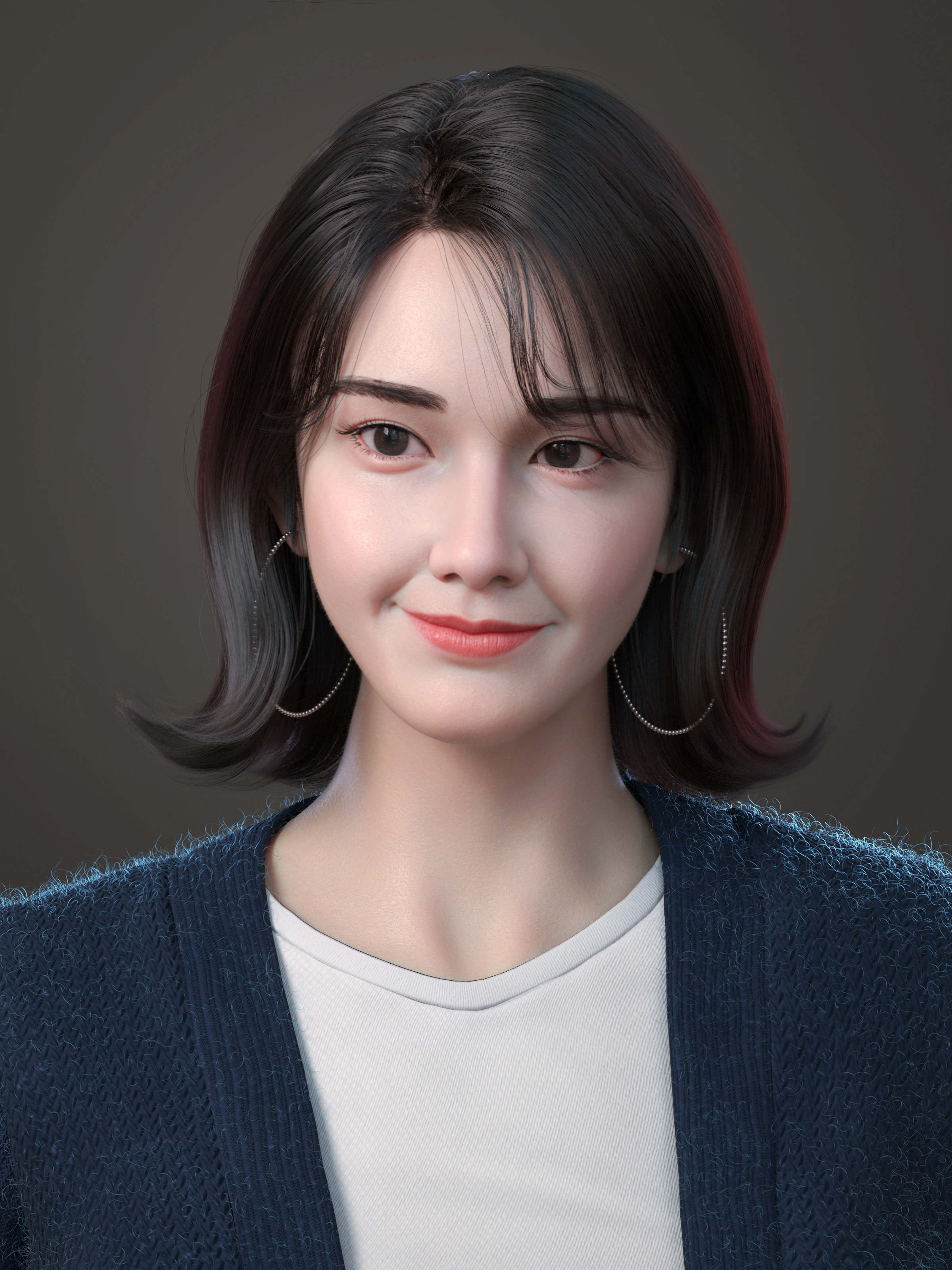 Miss Qiao'er模型 - 角色/人物/生物 - 作品模型 - CG模型网